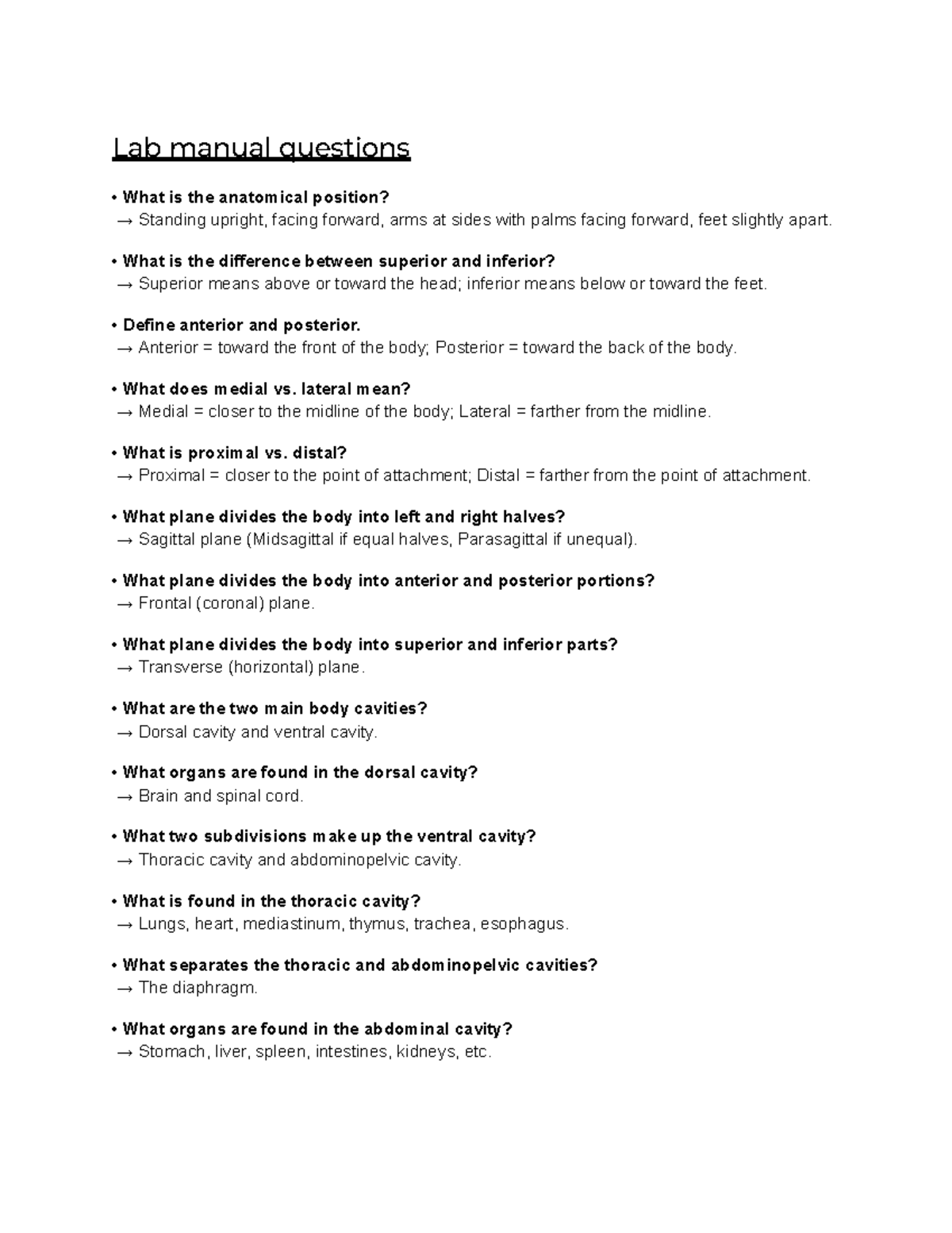 Lab Manual for Integumentary, Skeletal, & Muscular Systems (BIO 101 ...