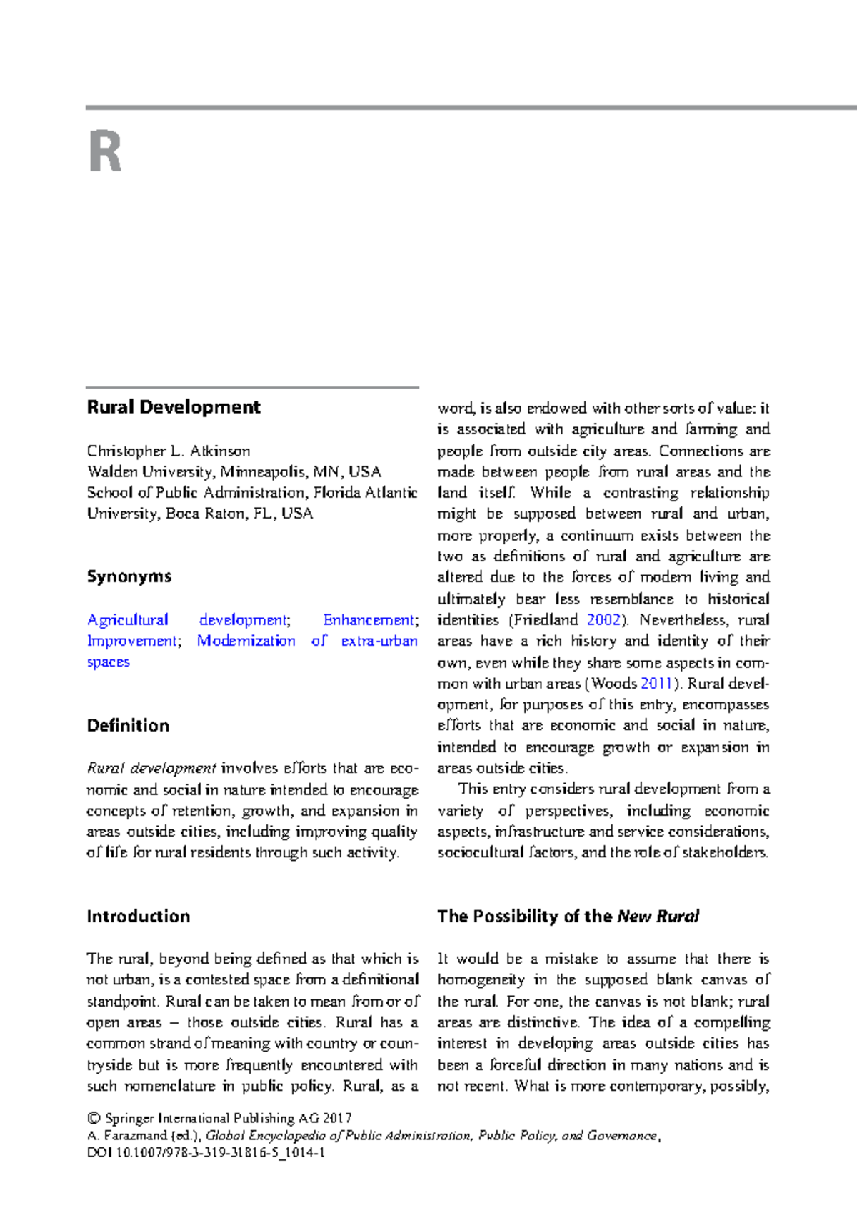 Rural Development: Comprehensive Study Notes for PAD 101 - Studocu