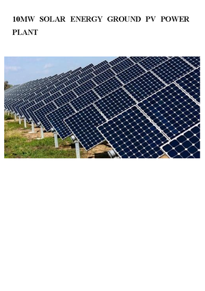 Sample Project Proposal Solar Power Street Lights - INSTALLATION OF ...