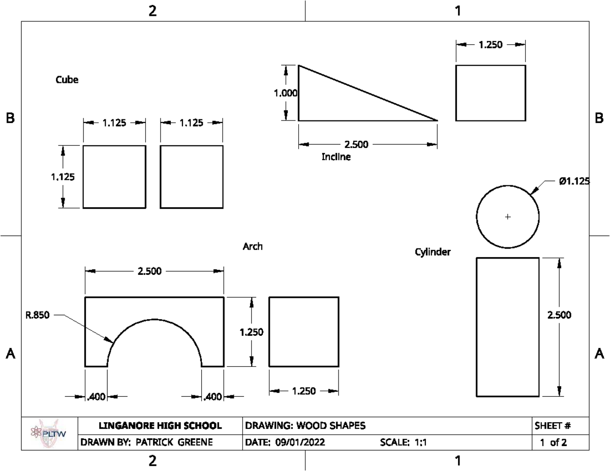 Wood Box Assignment PLTW Practice: Wood Shapes & DWG Analysis - Studocu