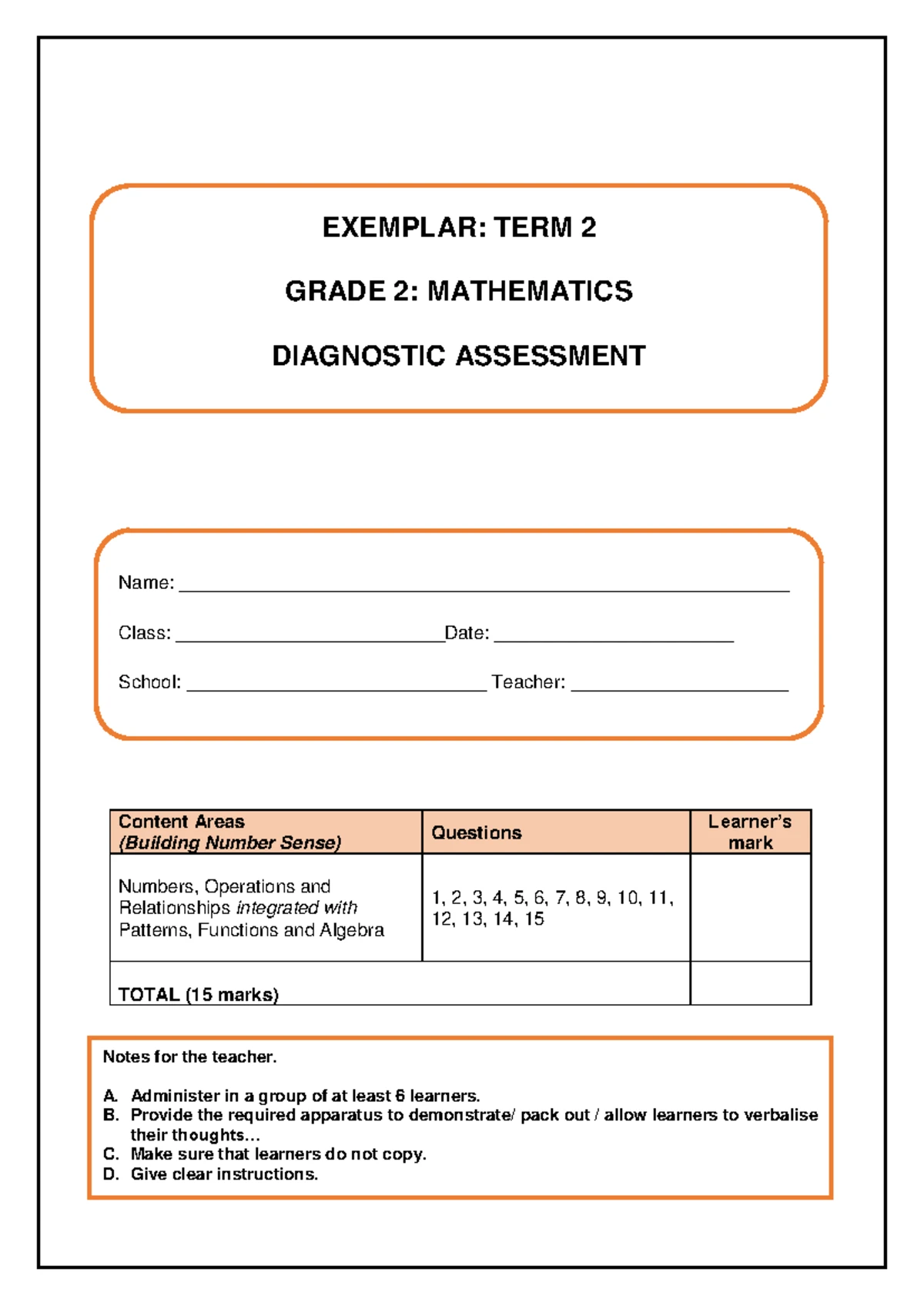 EFAL Term 3 Grade 1 Lesson Plan - GRADE 1 English First Additional ...