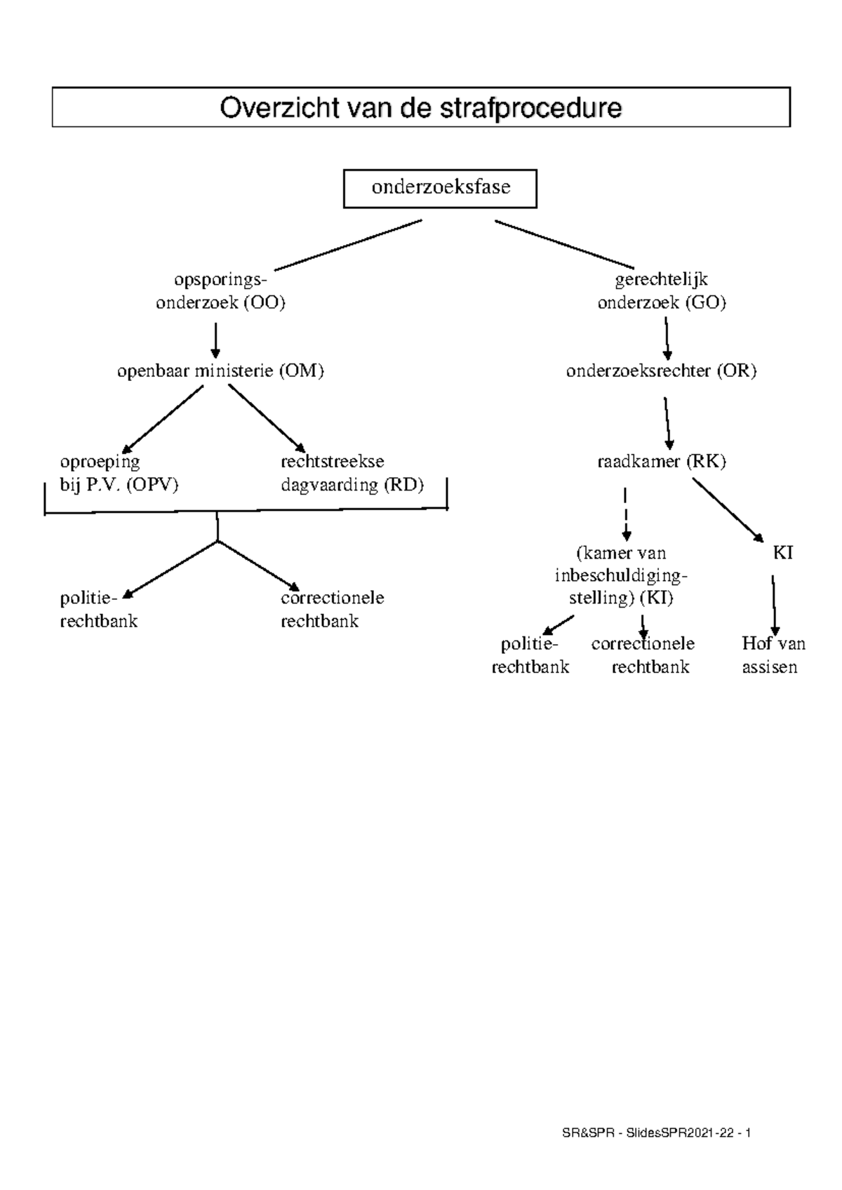 Schema's SSPR - Alle schema's van strafprocesrecht van professor ...
