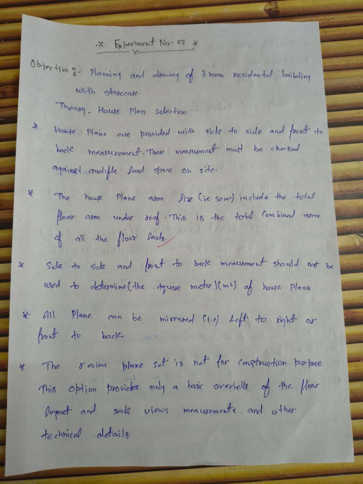 LAB 07: Planning and Drawing a 3-Room Residential Building - Studocu