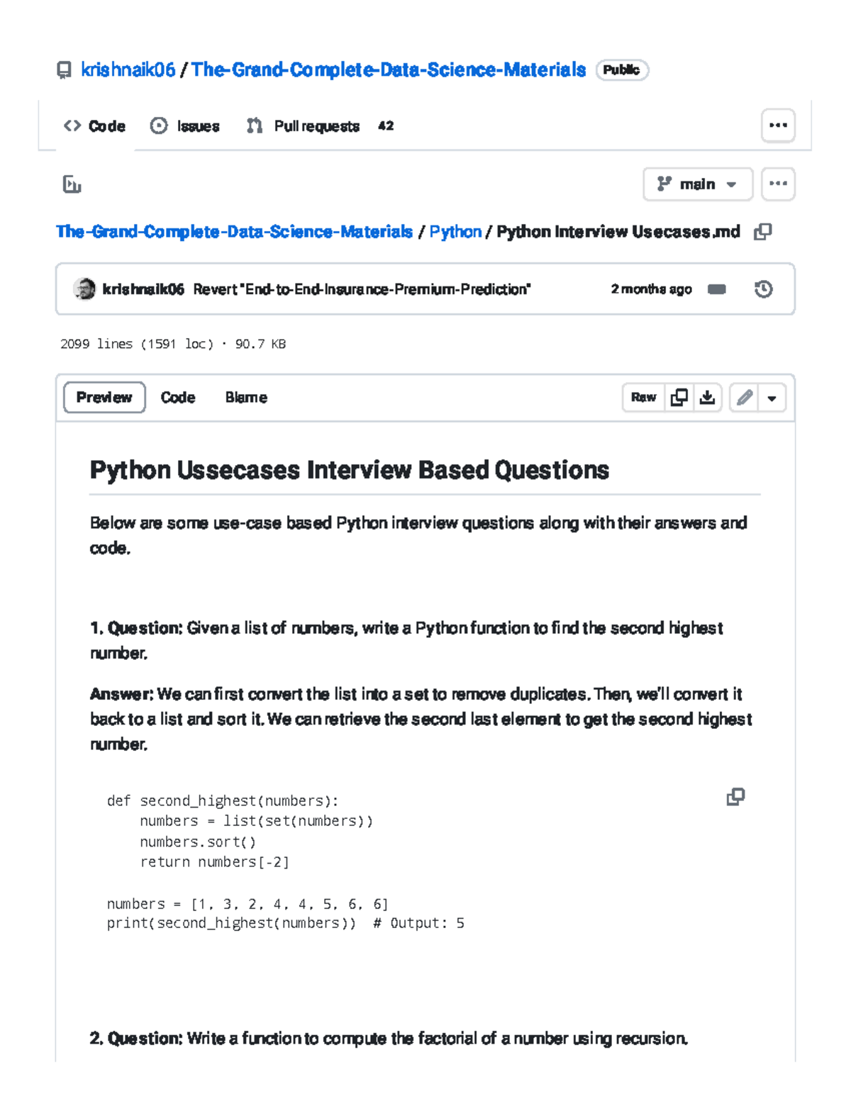 80 Python Interview Questions: Essential Use Cases and Solutions - Studocu