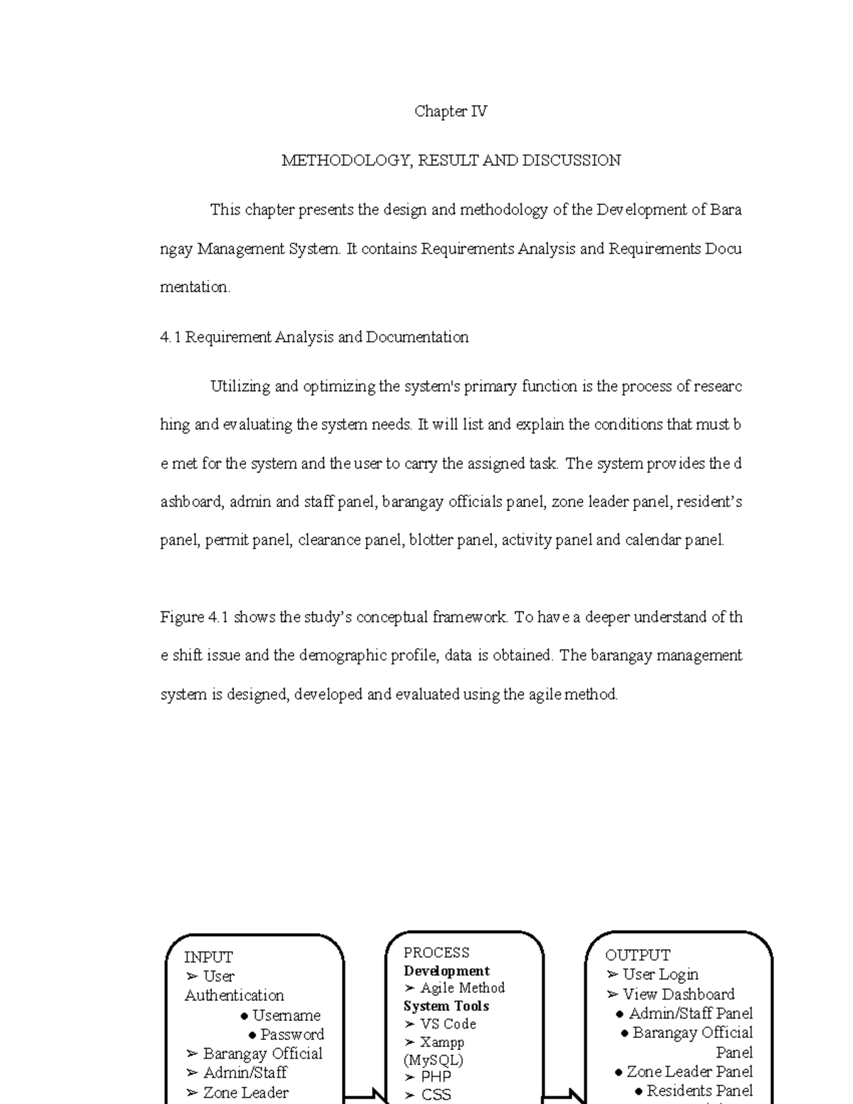 Chapter IV: Methodology and Design of Barangay Management System - Studocu