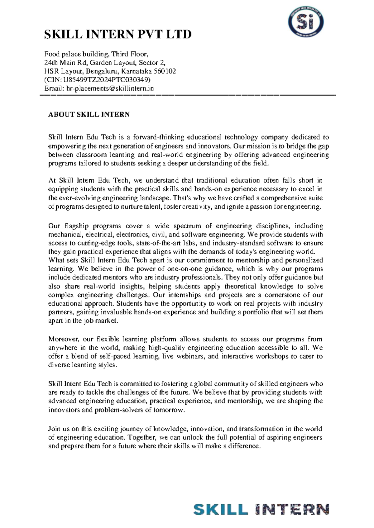 Skill Intern PVT LTD - Job Description for Business Development ...