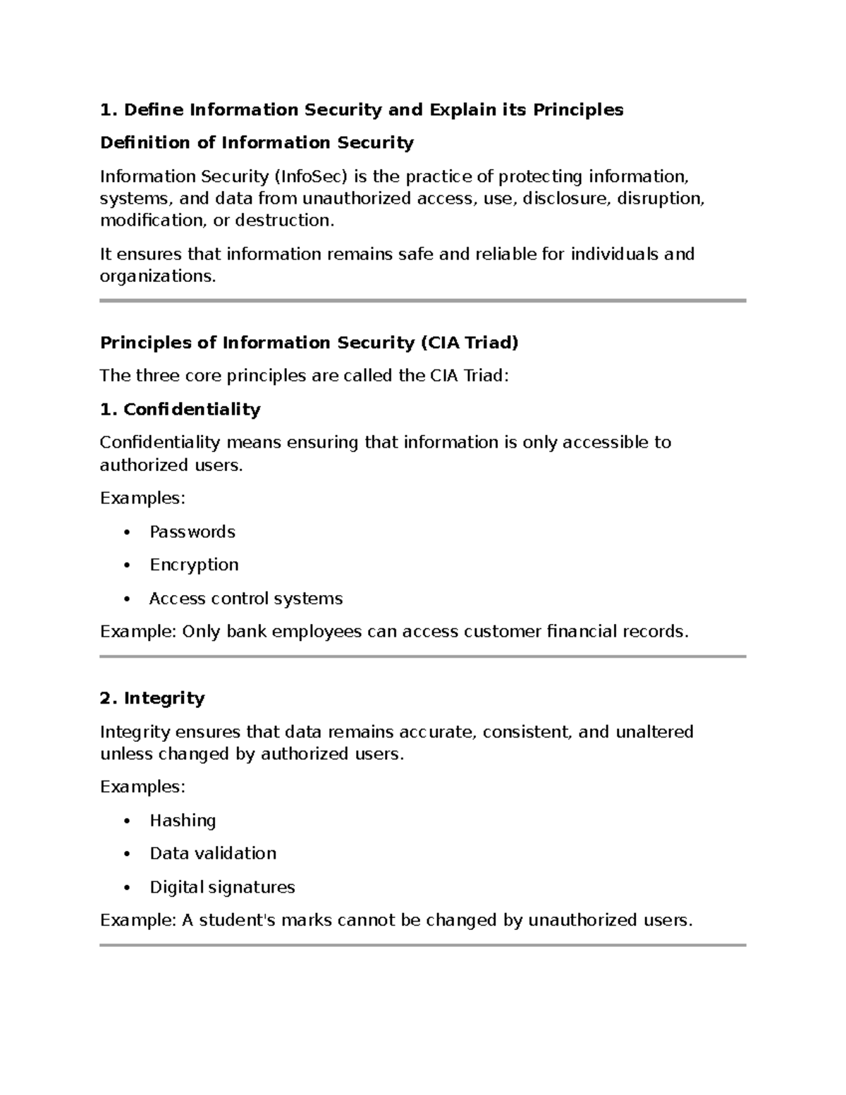 Test 1 Notes on Information Security Principles and Cryptography (215 ...