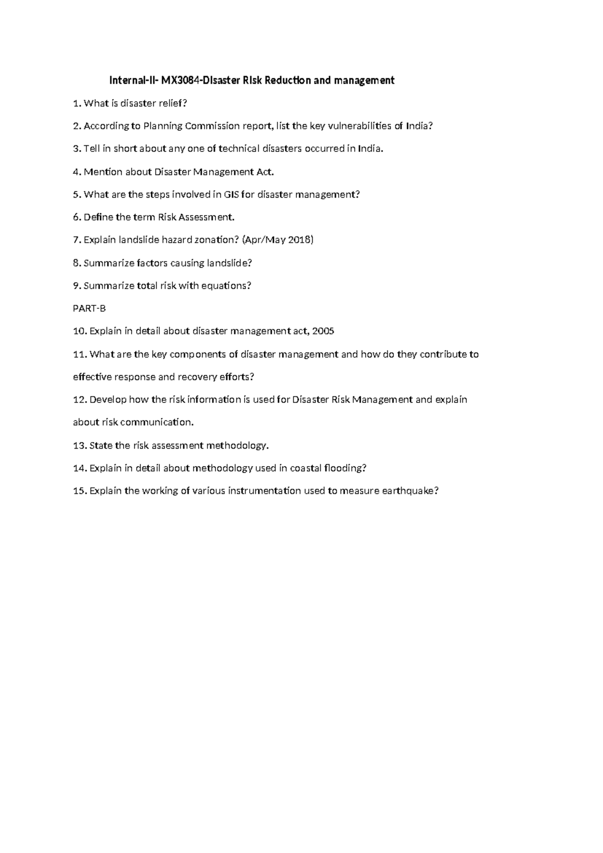 Disaster Management and Risk Reduction: Key Concepts and Methods (2018 ...
