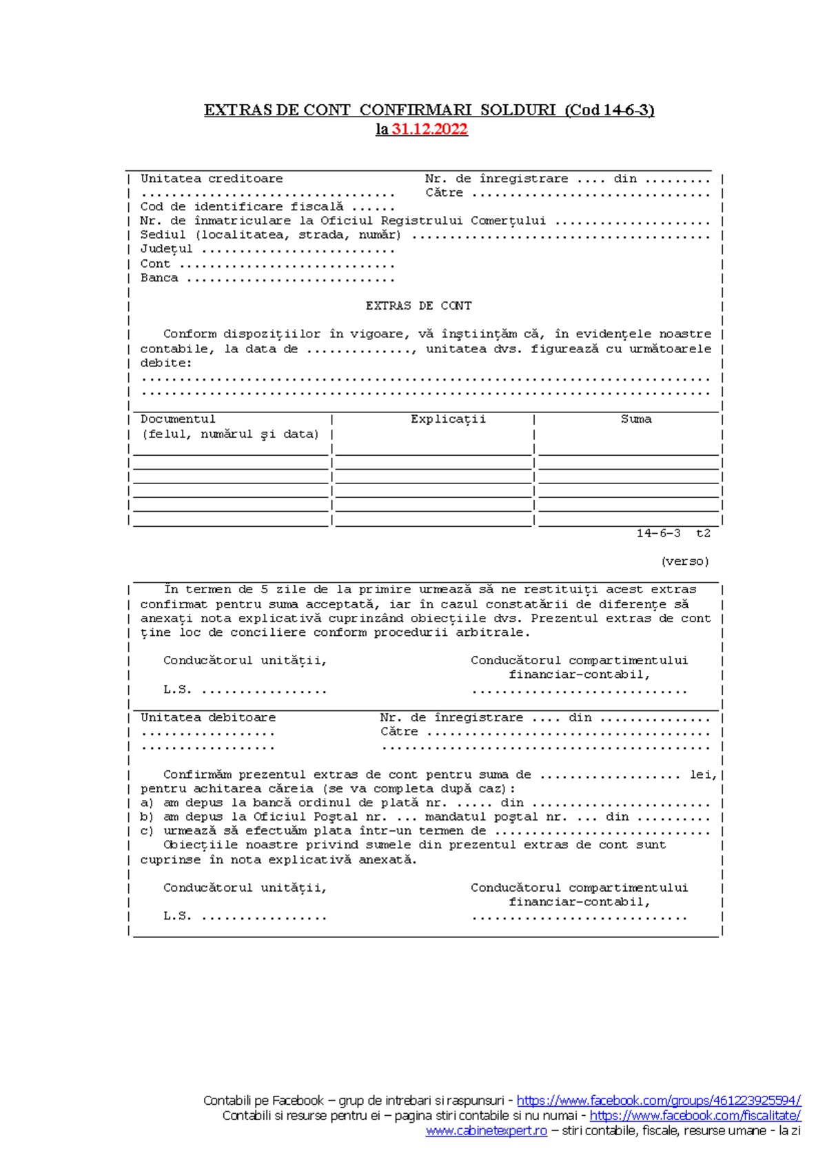 Confirm sold inv 2022 - EXTRAS DE CONT CONFIRMARI SOLDURI (Cod 14-6-3 ...