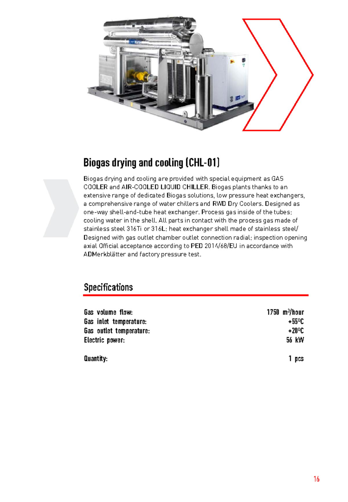 Biogas Drying and Cooling Equipment Overview (7261) - Studocu