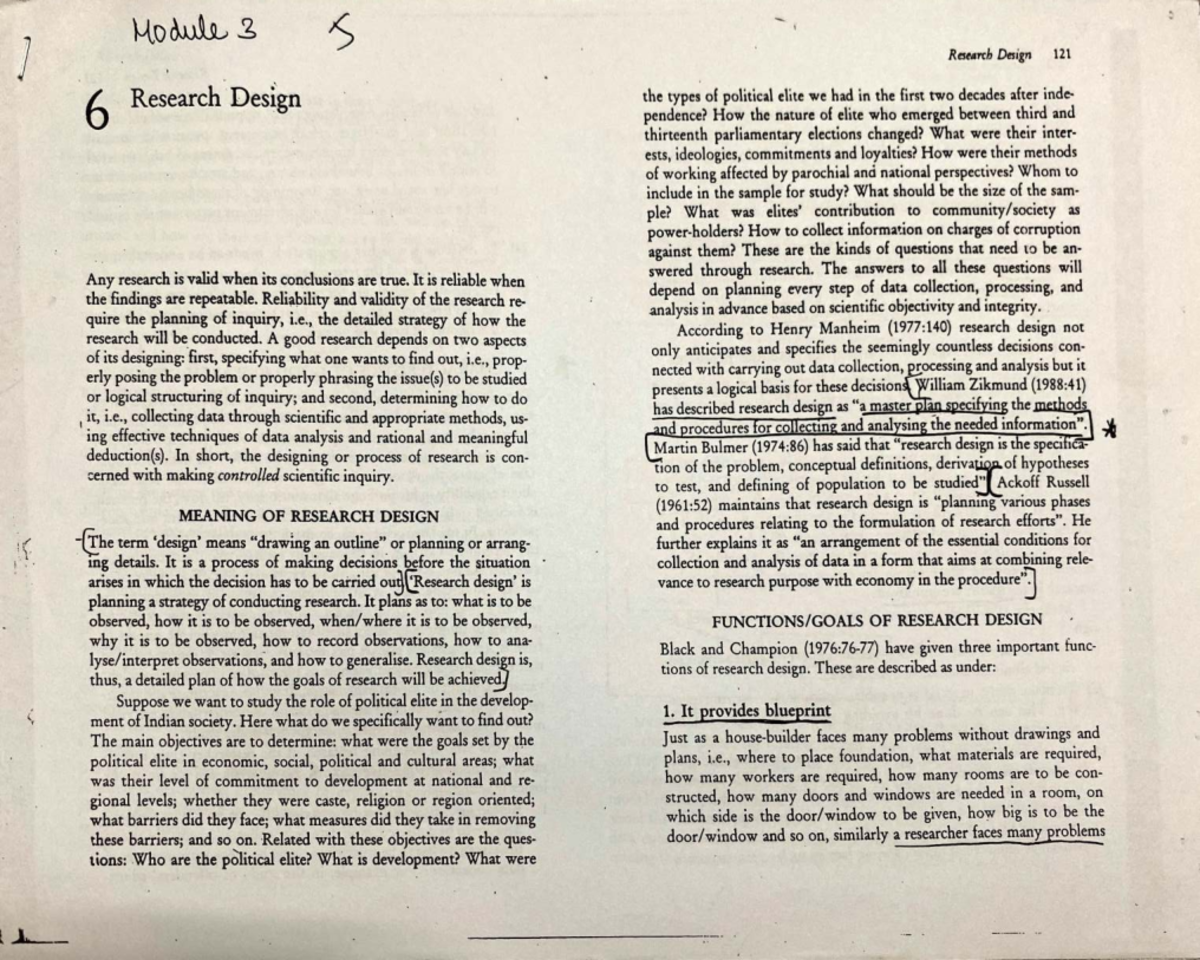 Research Methodology: Understanding Research Design (Module 3) - Studocu