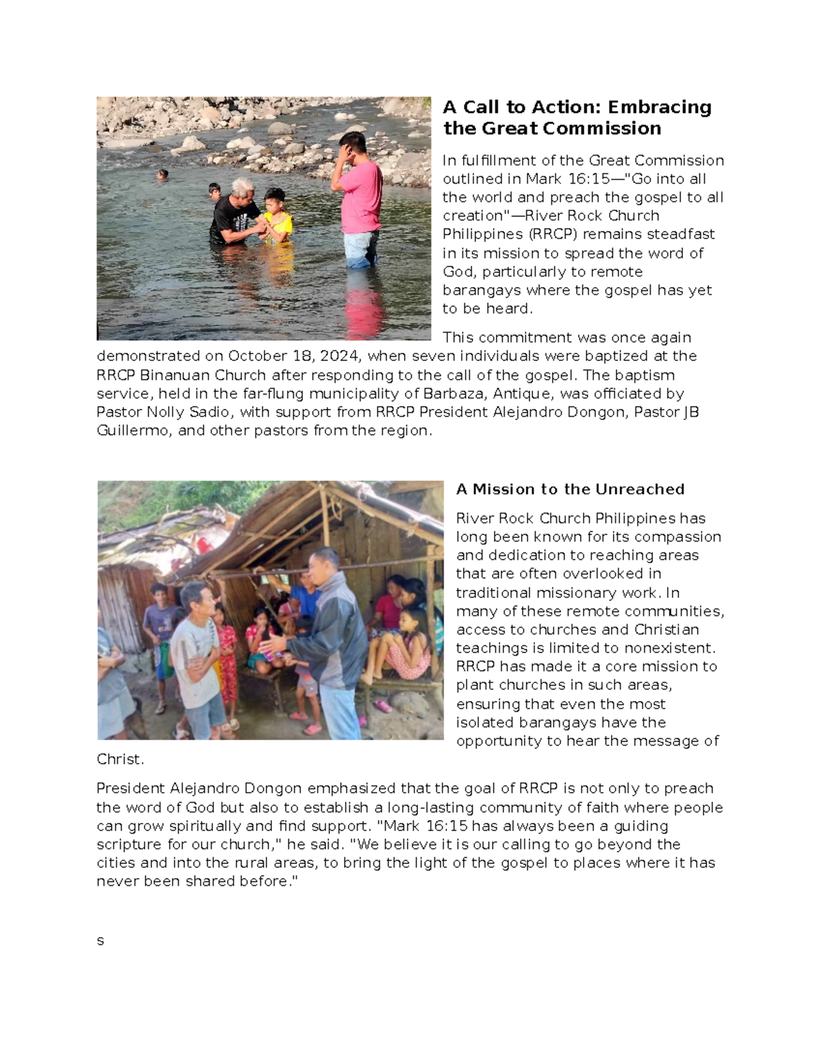 Compilation of Activities - A Call to Action: Embracing the Great ...