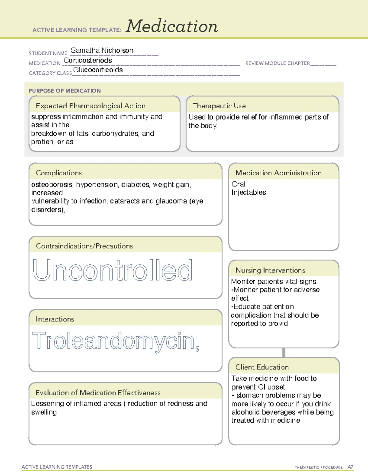 ATI Coping Mechanism - ATI Basic concept - ACTIVE LEARNING TEMPLATES ...