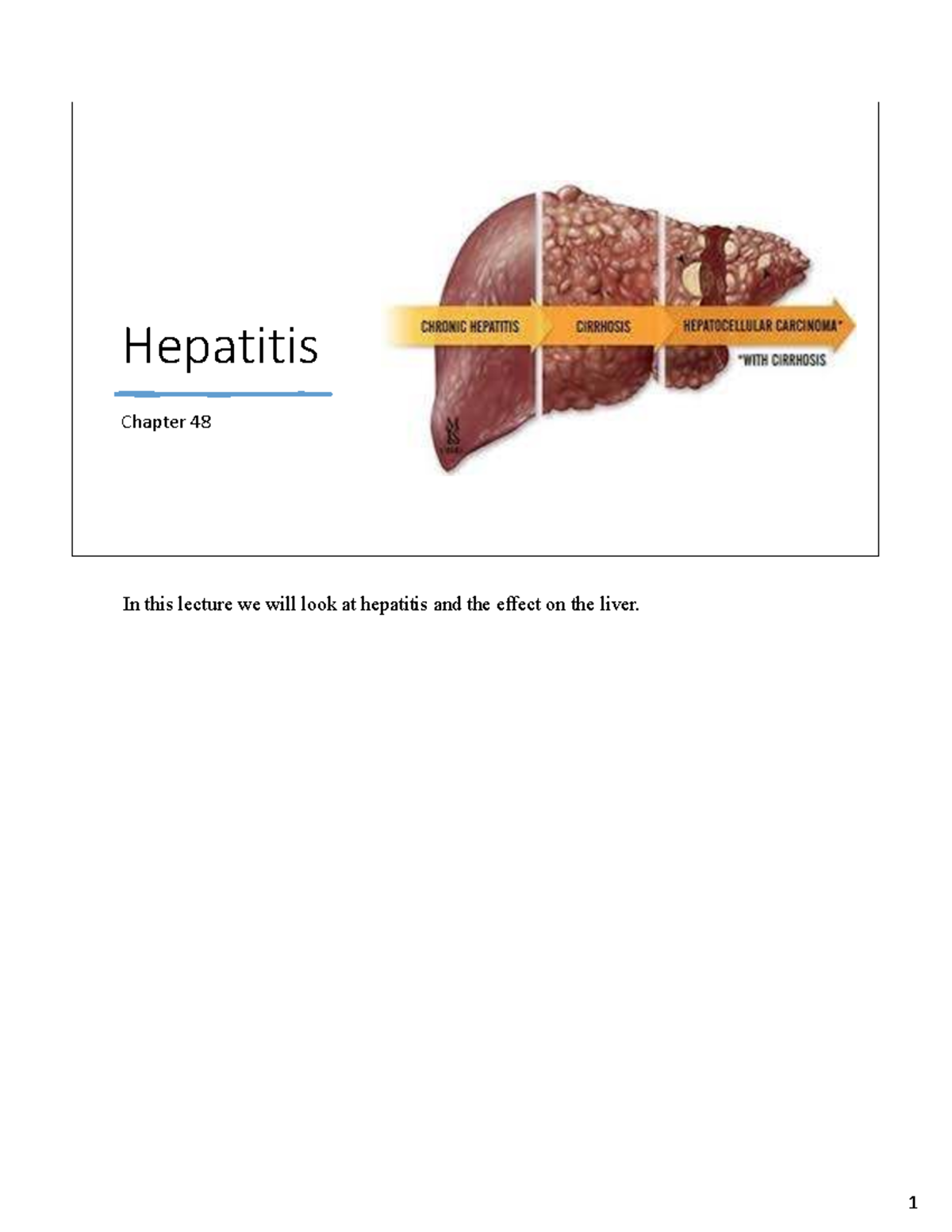 Hepatitis Overview: Types, Causes, Management Strategies (NUR 401 ...