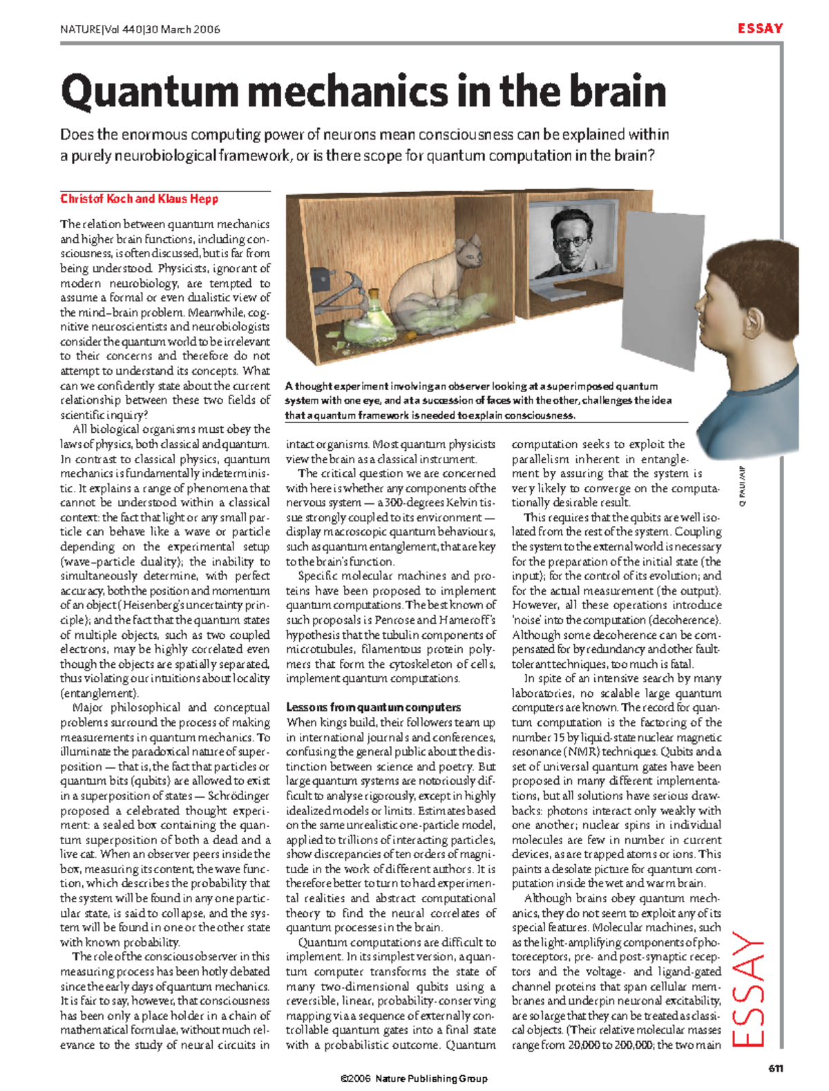 QM1 - Quantum Mechanics studies - NATURE|Vol 440|30 March 2006 ESSAY ...