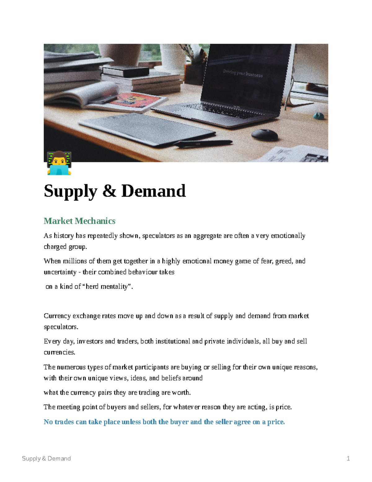Supply and Demand Analysis: Understanding Market Mechanics - Studocu
