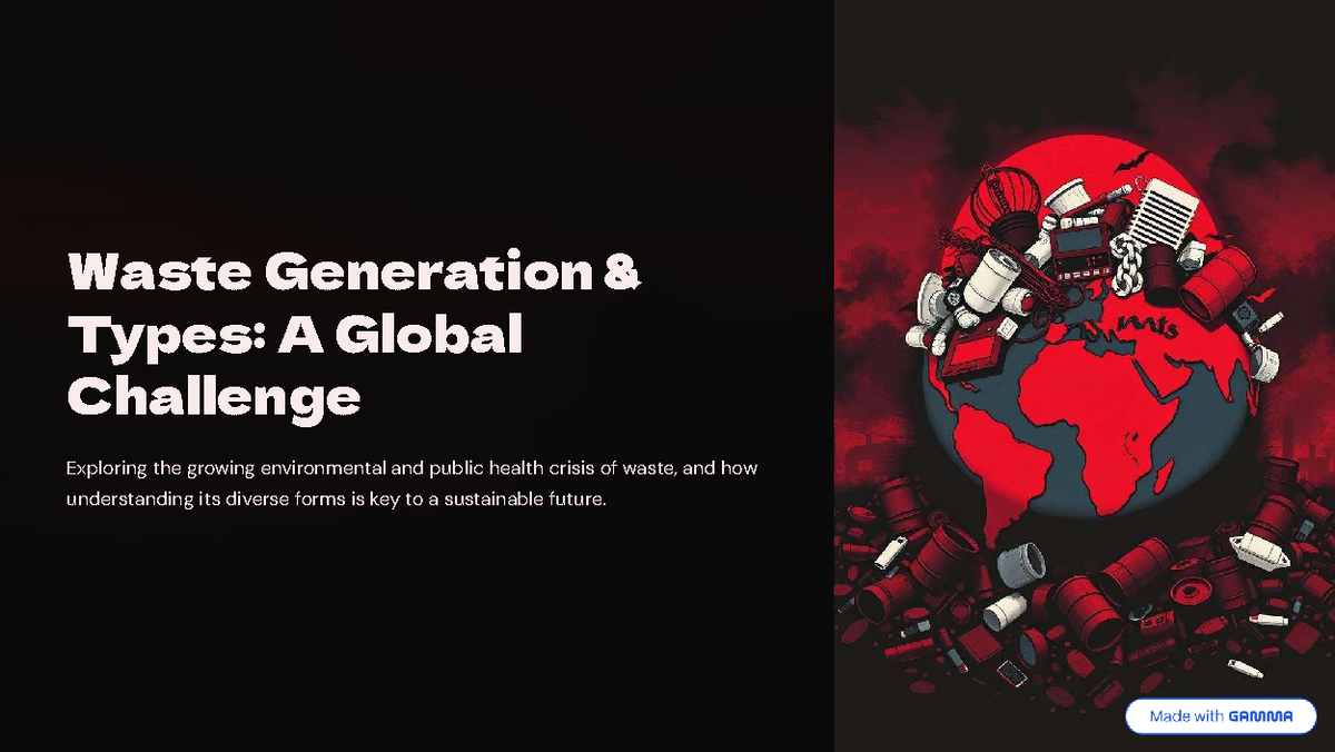 Waste Generation and Types: A Global Challenge Overview - Studocu