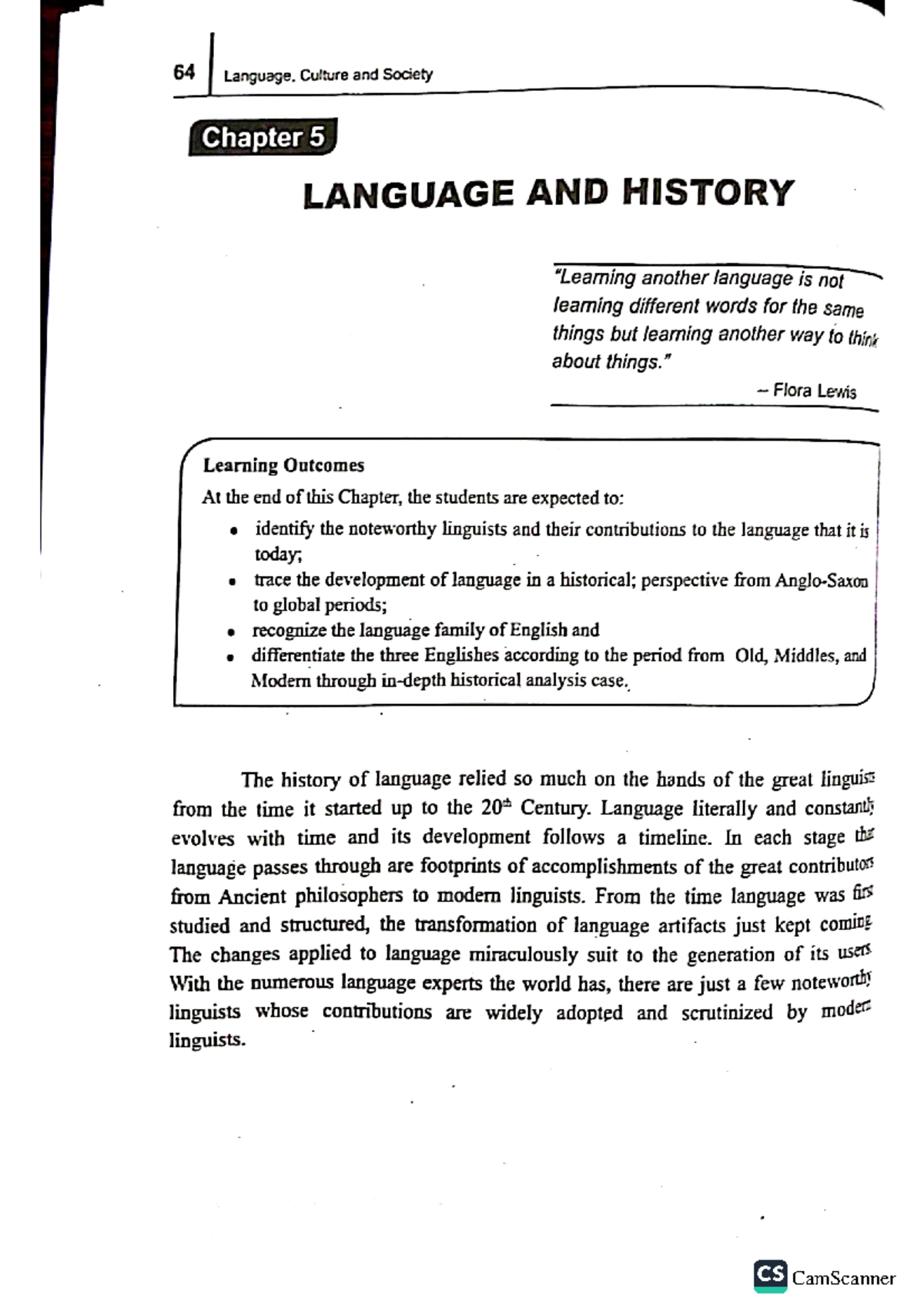 CS 101 - Language and History: Noteworthy Linguists and Evolution - Studocu