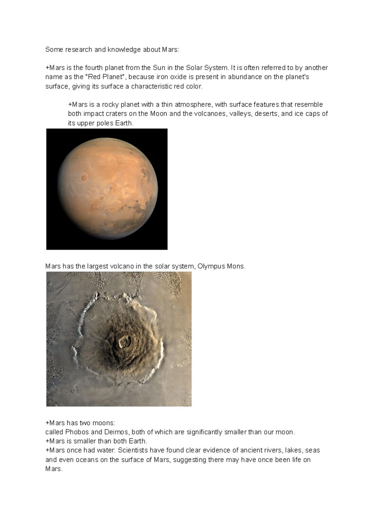 Tài liệu không có tiêu đề - Some research and knowledge about Mars ...