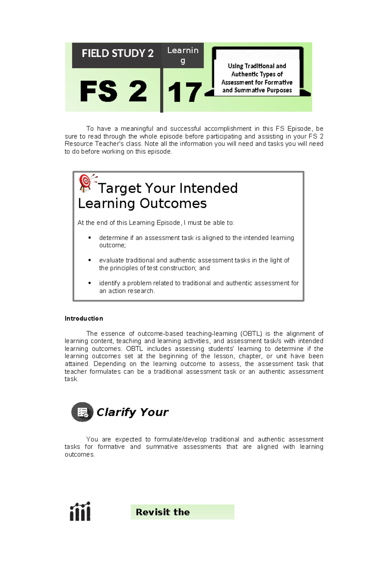 FS2 Episode 18: Grading and Reporting for Effective Learning - Studocu