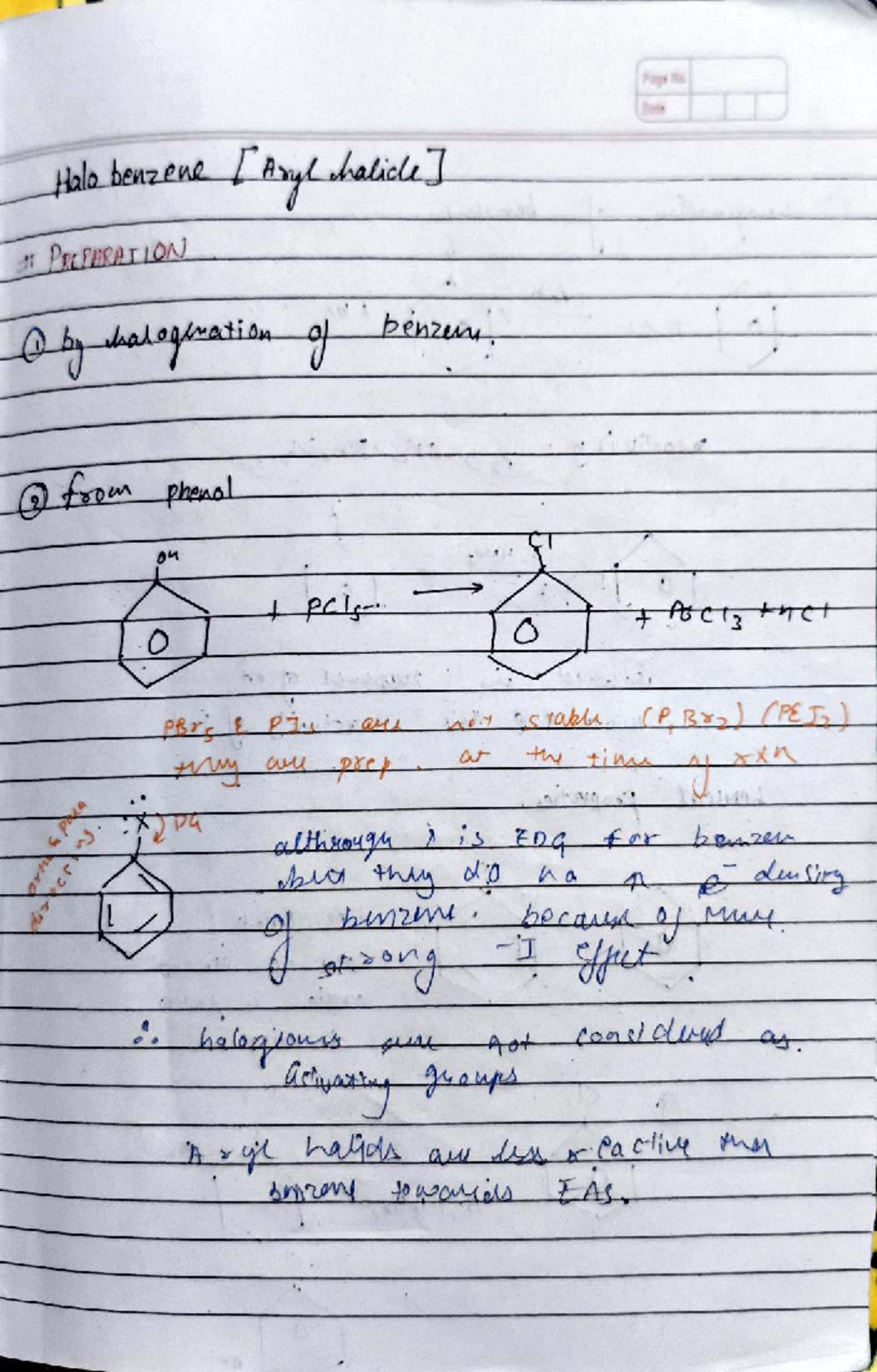 Halo - Notes on Halogenation of Benzene and Aryl Compounds (CHEM101 ...