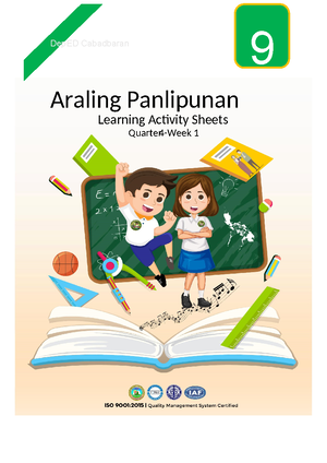 Quarter 4- Module 2 Ap 8 - Araling Panlipunan Ikaapat na Markahan ...