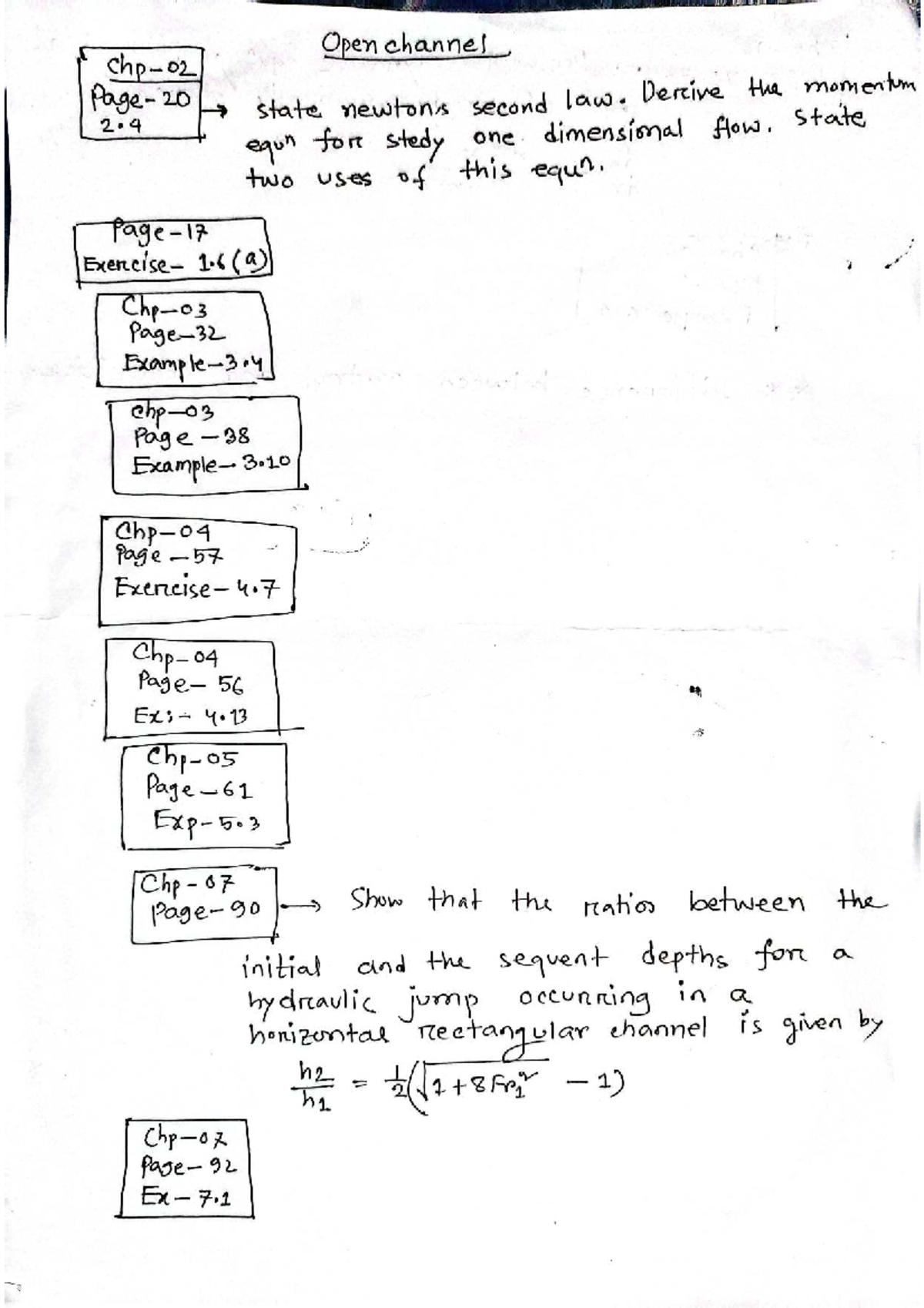 Open Channel Flow: Newton's Second Law & Momentum Equation Derivation ...