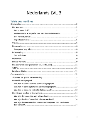 NLS3 Vocabulaire - Salut tout le monde - Vocabulaire NLS De word Het ...