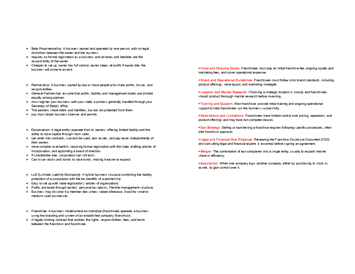 Business Structures Overview: Sole Proprietorship, Partnerships, LLCs ...