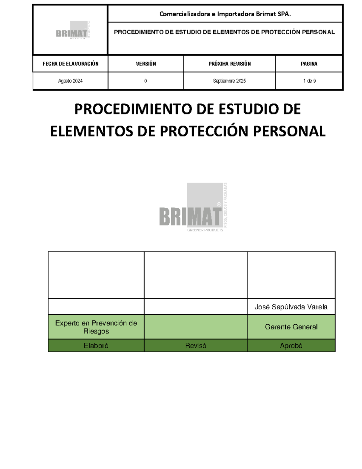 Procedimiento de Estudio de EPP: Seguridad Laboral y Normativas - Studocu