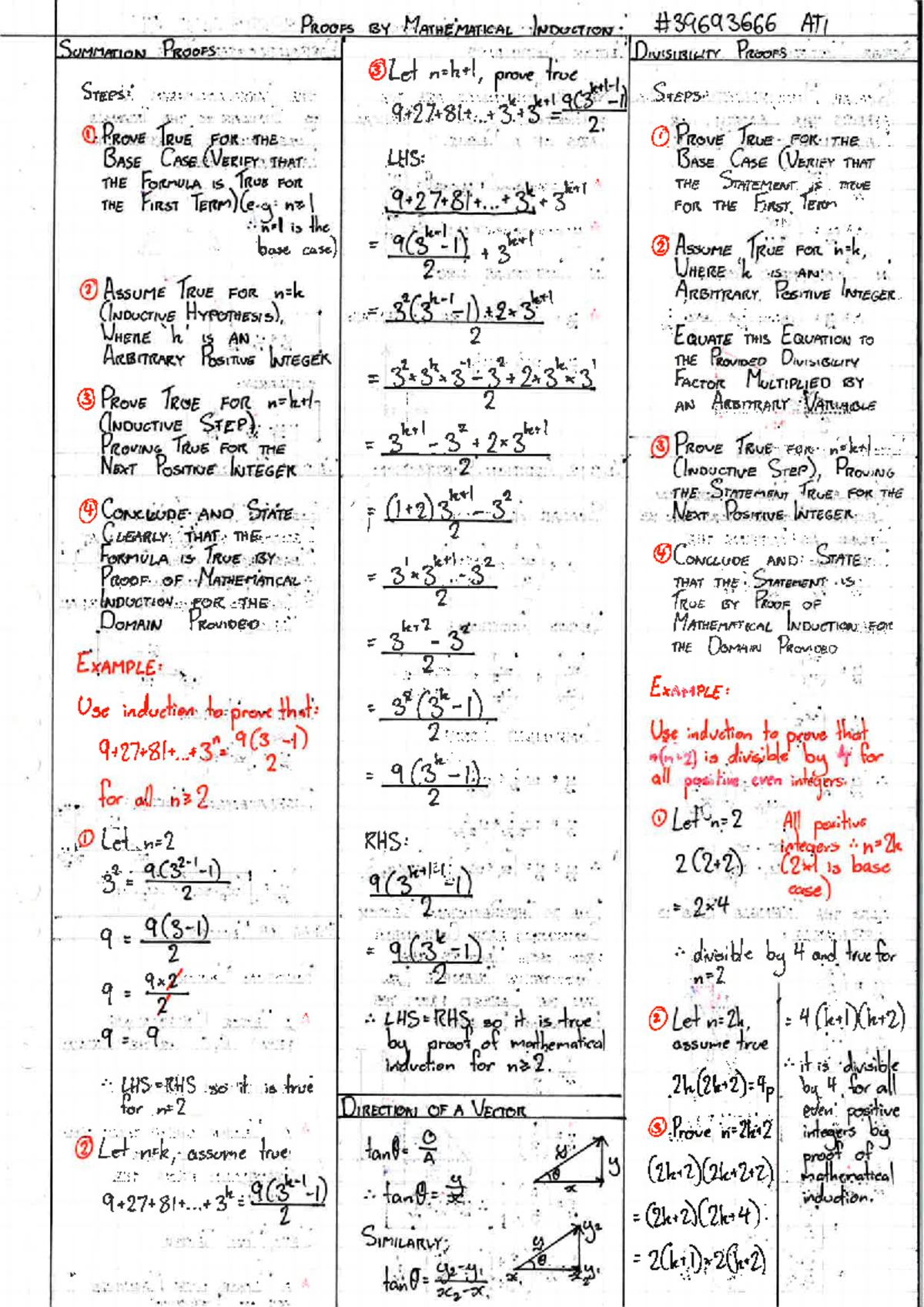 Math Ext AT1 Bridget D Yr 12: Base Case Analysis and Vector Components ...