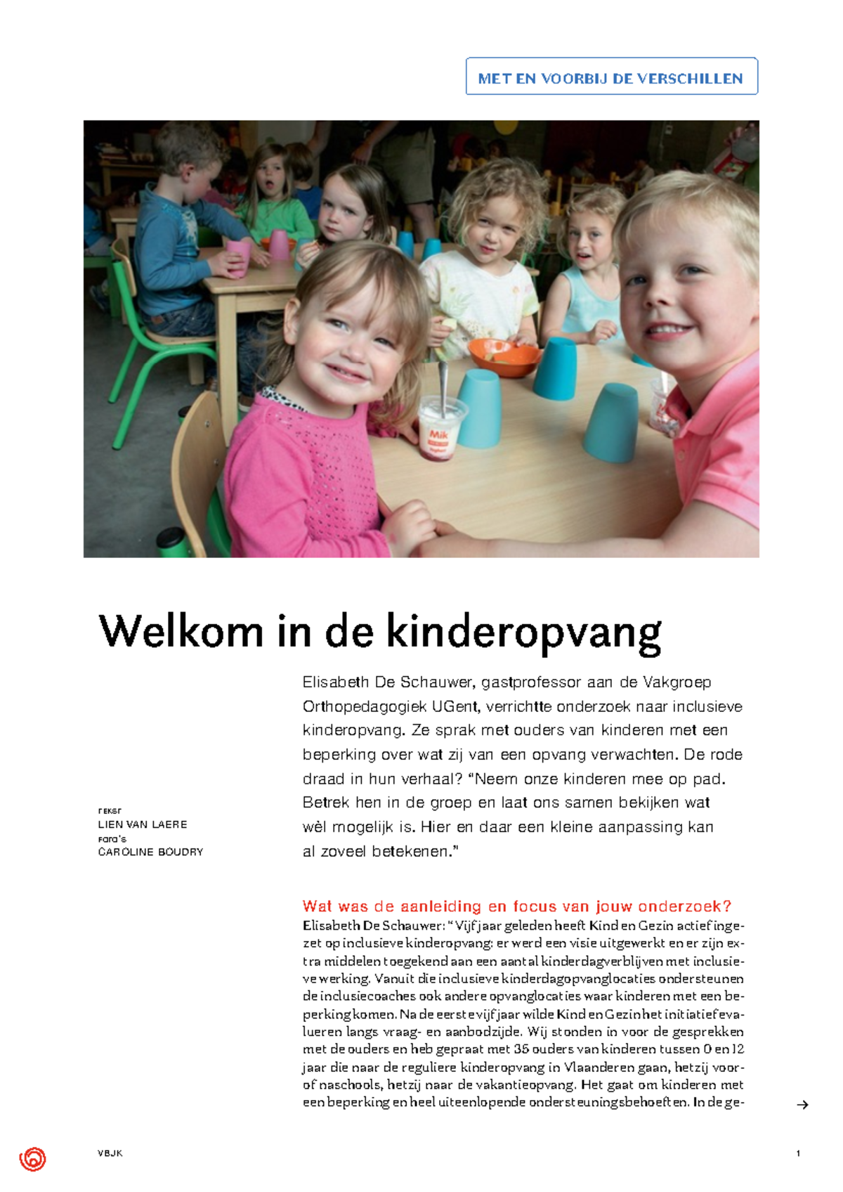 Kindertijd - welkom-in-de-kinderopvang - 1 MET EN VOORBIJ DE ...