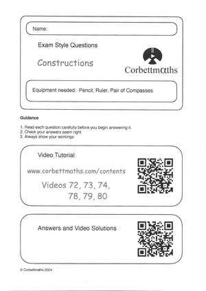 Constructions - Easy and Hard Construction questions taken from past ...