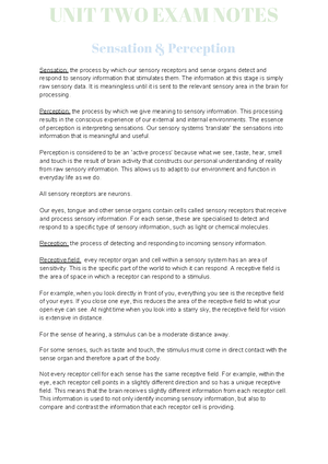 Health & Human Development: Unit 1 & 2 Notes - Health and Human ...