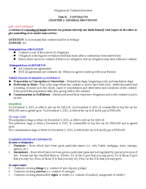 Joint and Solidary Obligation - JOINTS AND SOLIDARY OBLIGATIONS In a joint or solidary ...