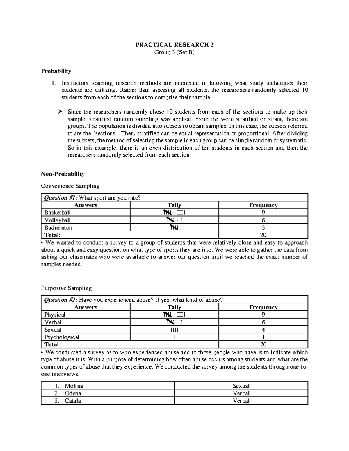 Practical- Research-2 - PRACTICAL RESEARCH 2 Group 3 (Set B ...