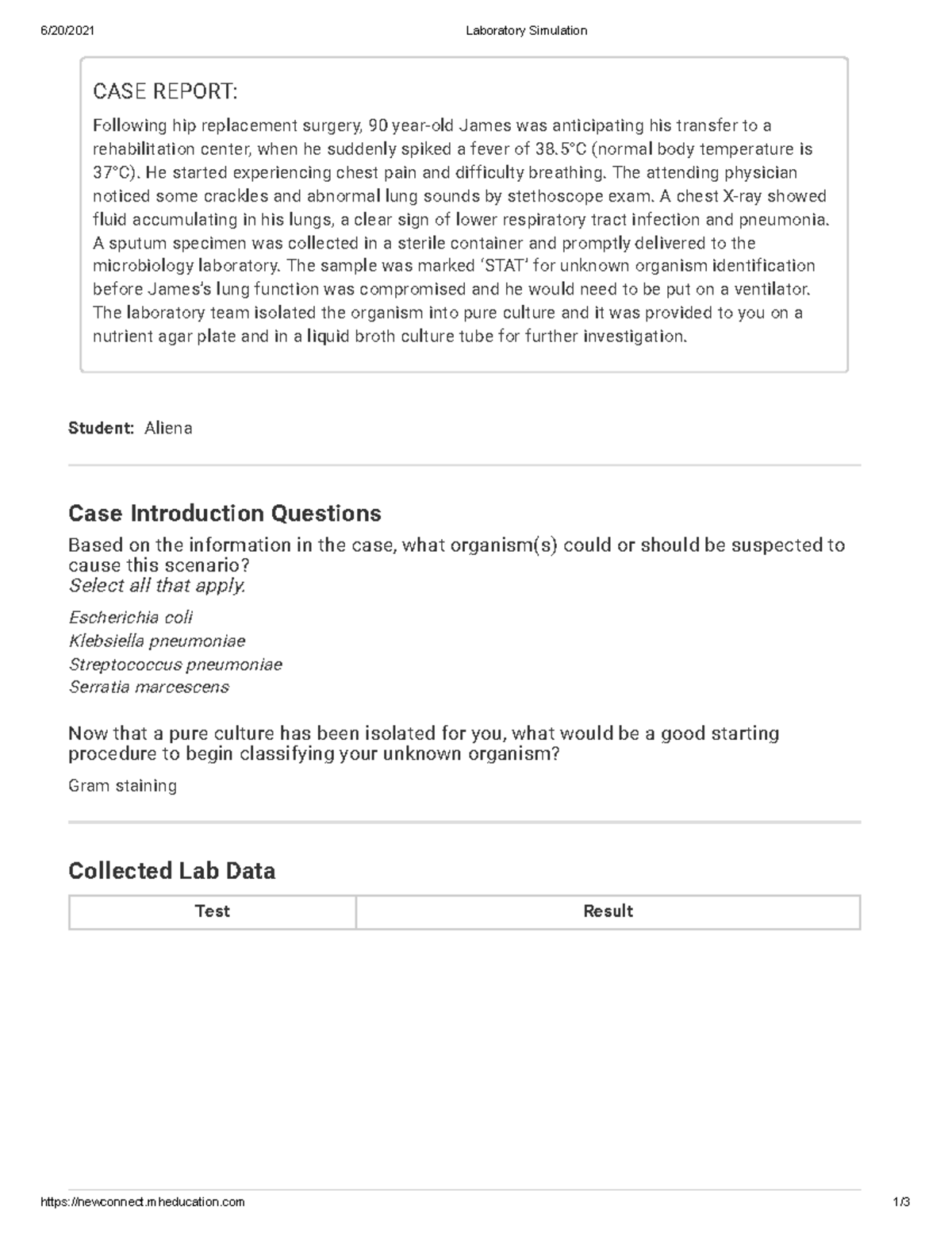 Unknown Bacterial Identification Case Study - Sample #5 Analysis - Studocu