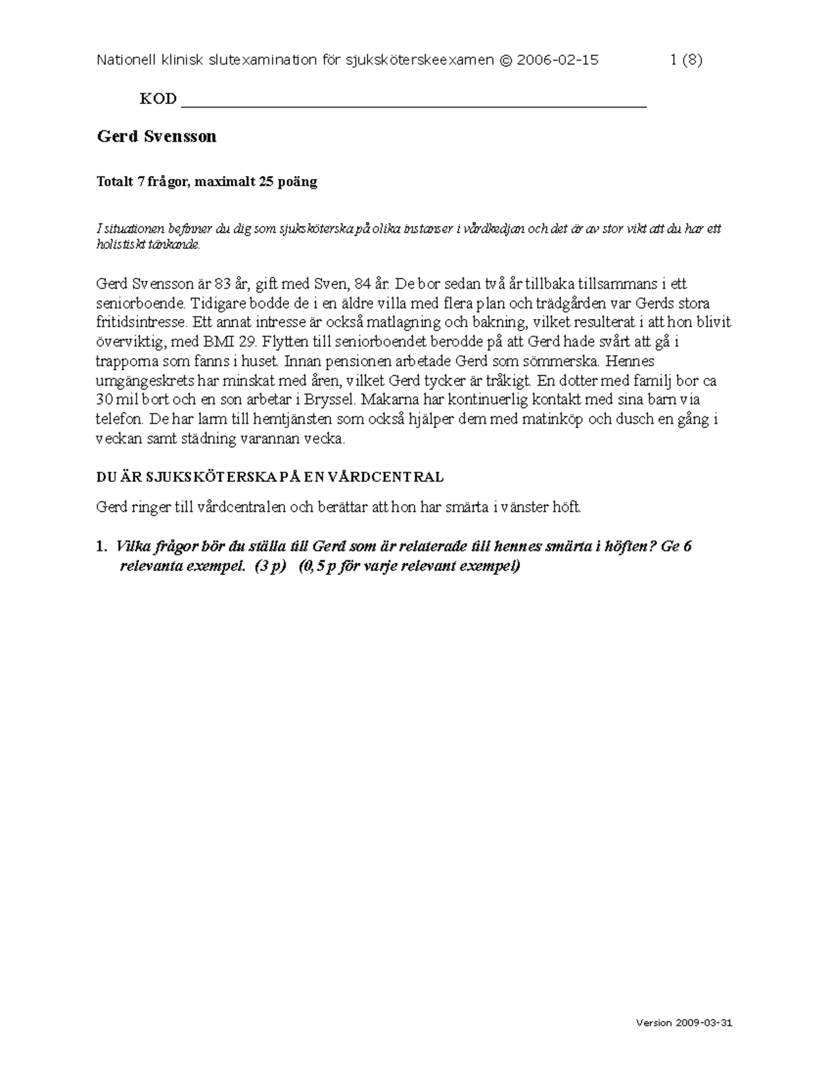 Anna NKSE - NKSE gamla tentor - NKSE23 - Studocu