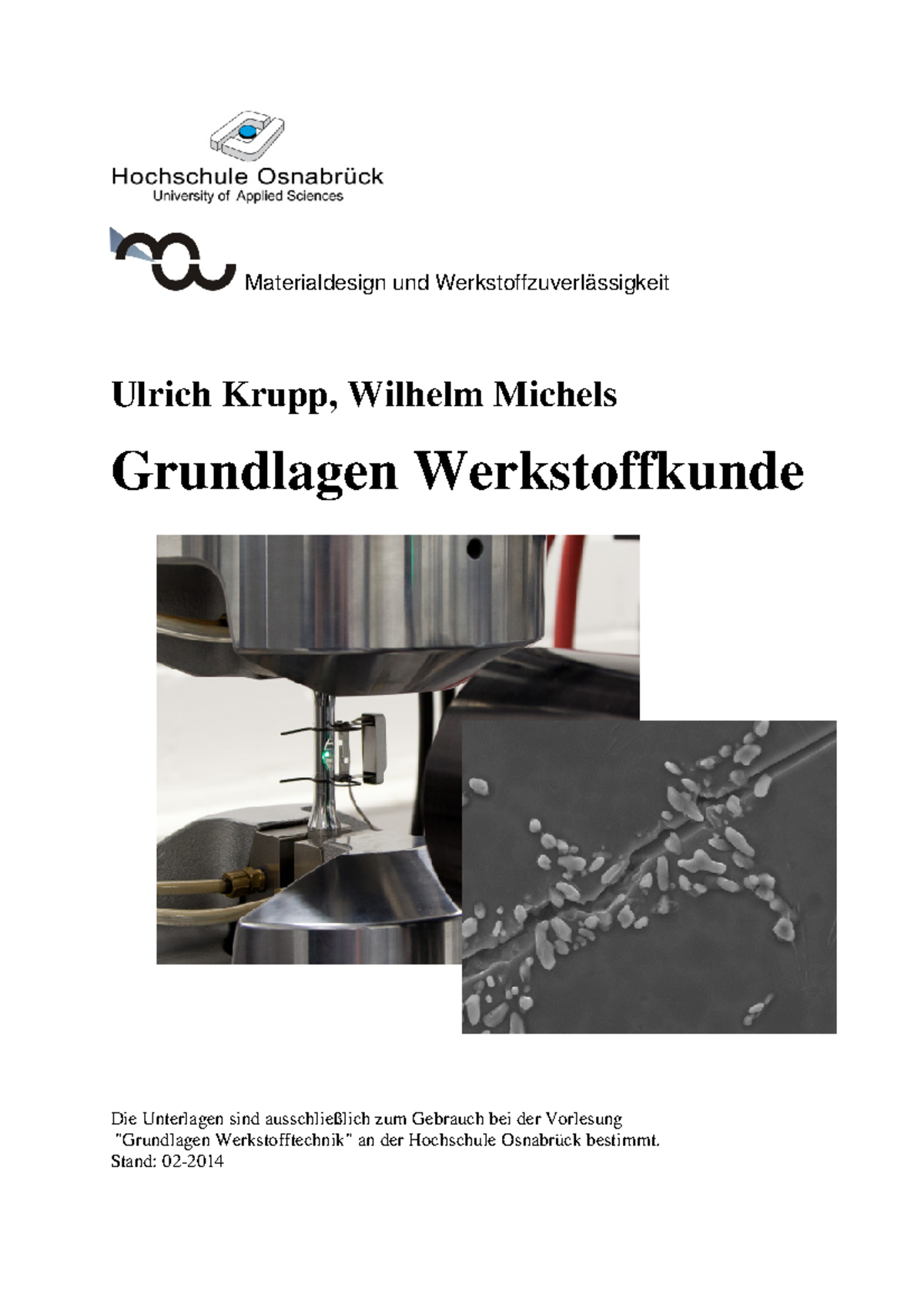 Grundlagen Werkstofftechnik WT - Materialdesign & Eigenschaften - Studocu