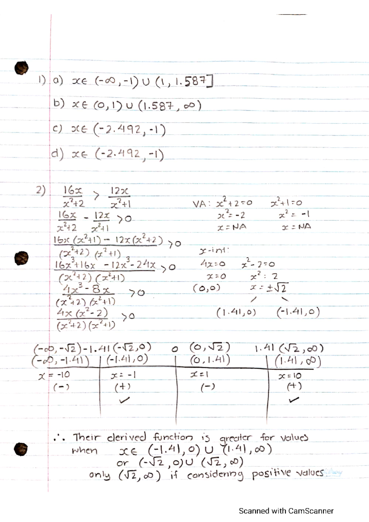 Math Test CH 3 - Assessment Guide - Studocu