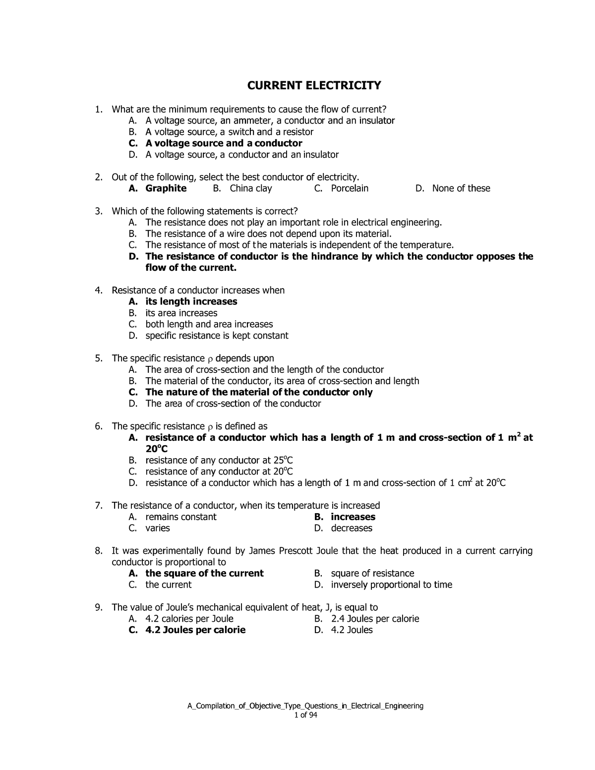 A_Compilation_of_Objective_Type_Questions_in_Electrical_Engineering - Studocu