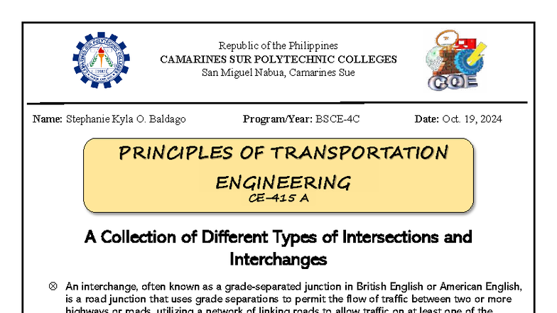 Principles of Transportation Engineering: Types of Intersections ...