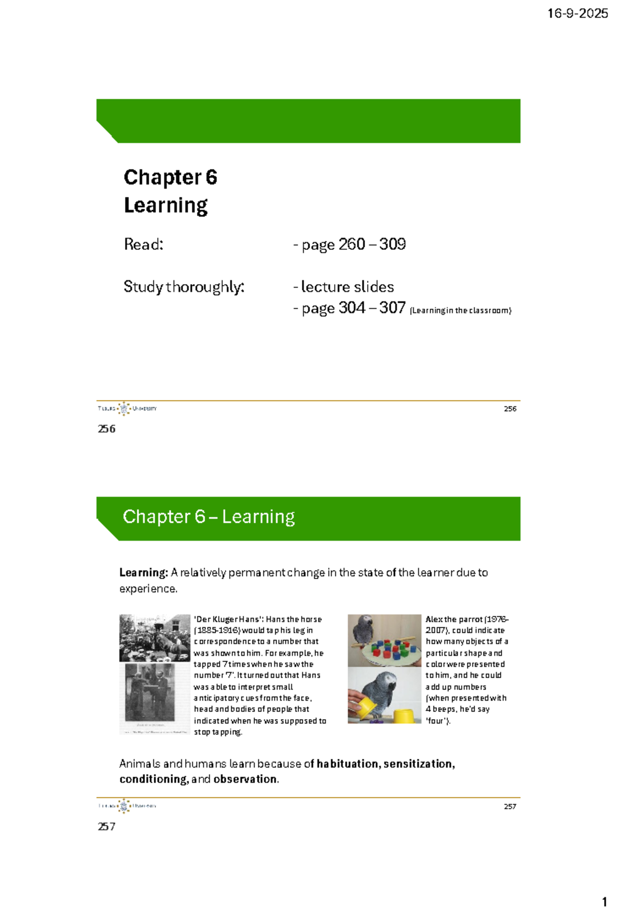 Chapter 6: Overview of Learning and Conditioning Concepts - Studeersnel