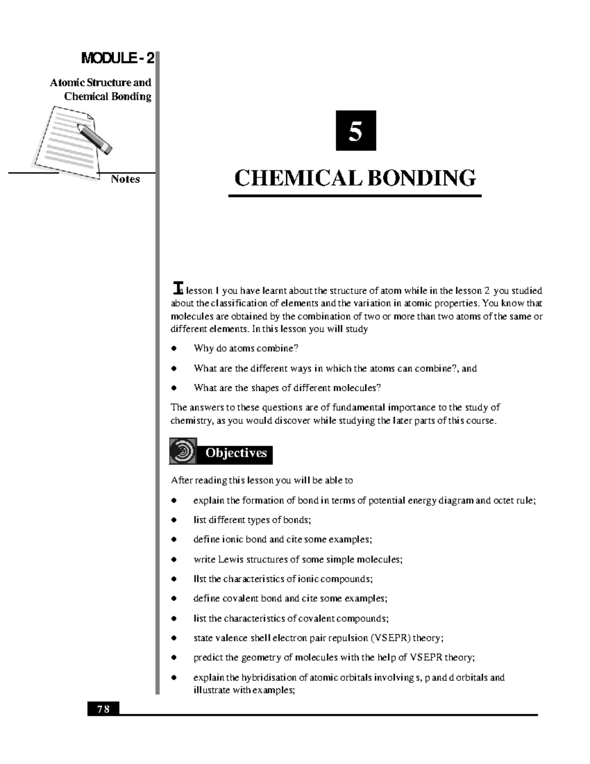 Chemical Bonding Concepts in Chemistry (MODULE-2) - Studocu