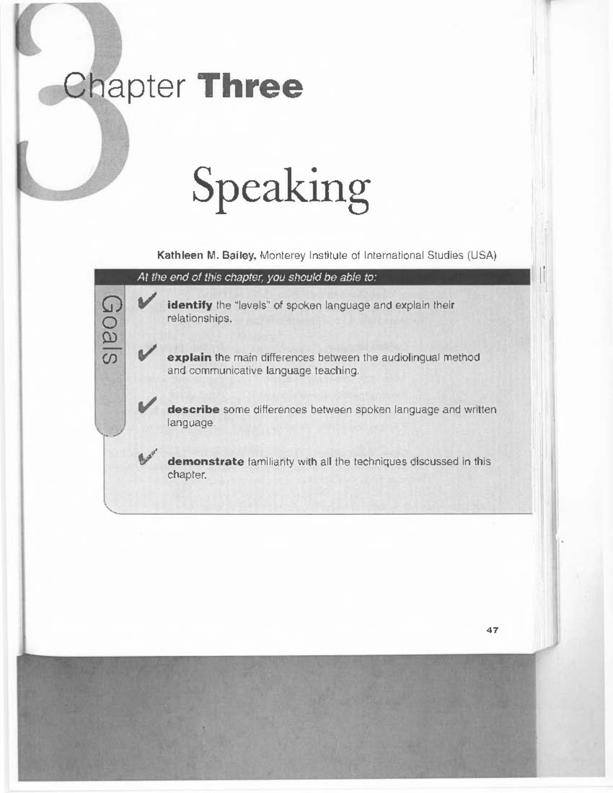 Chapter 3: Speaking Skills in Language Teaching (TEFL) - Studocu
