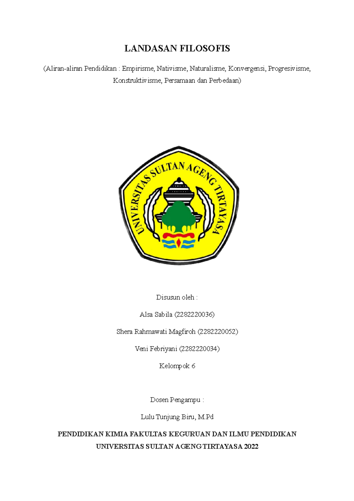 Landasan Filosofis Pendidikan: Pendekatan dan Aliran dalam PENDIDIKAN ...