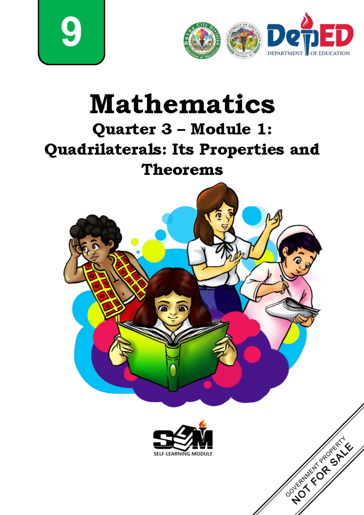 Q3 Math 9 Module 1: Properties and Theorems of Quadrilaterals - Studocu