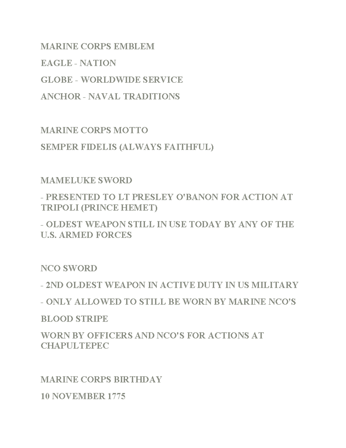 Marine Corps Leadership Traits & Principles Guide (NCO Leadership ...