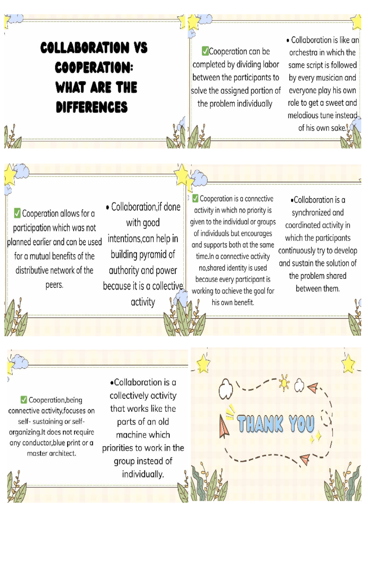 COLLAB 101: Understanding Collaboration vs Cooperation Differences - Studocu