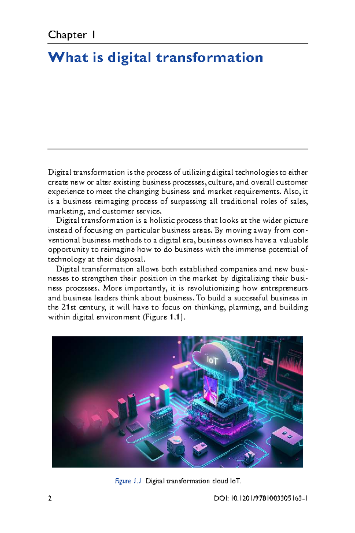 Digital Transformation Overview: Chapter 1 Insights (Course Code: TXT1 ...